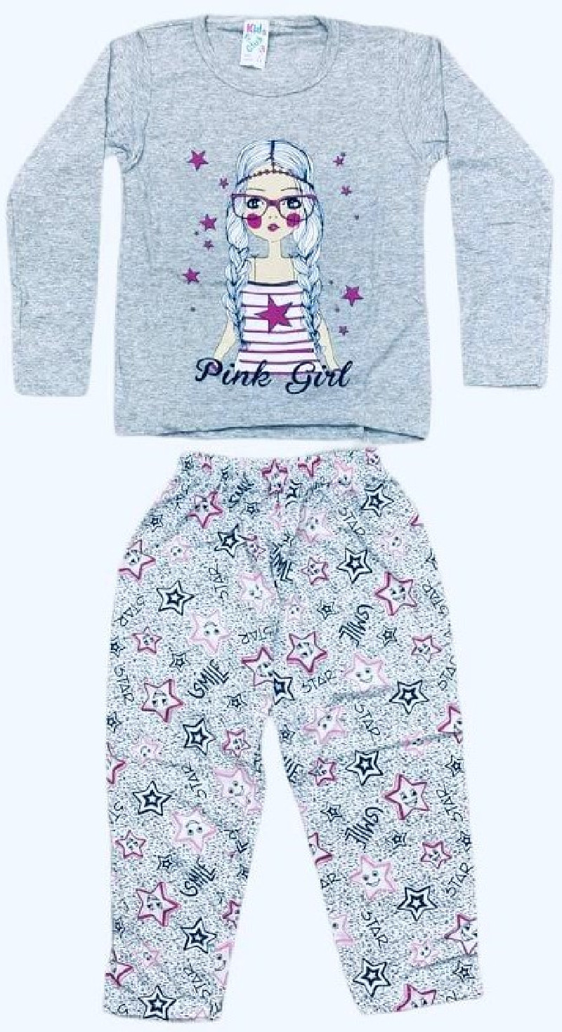 PYJAMA FILLE 12700 GRIS
