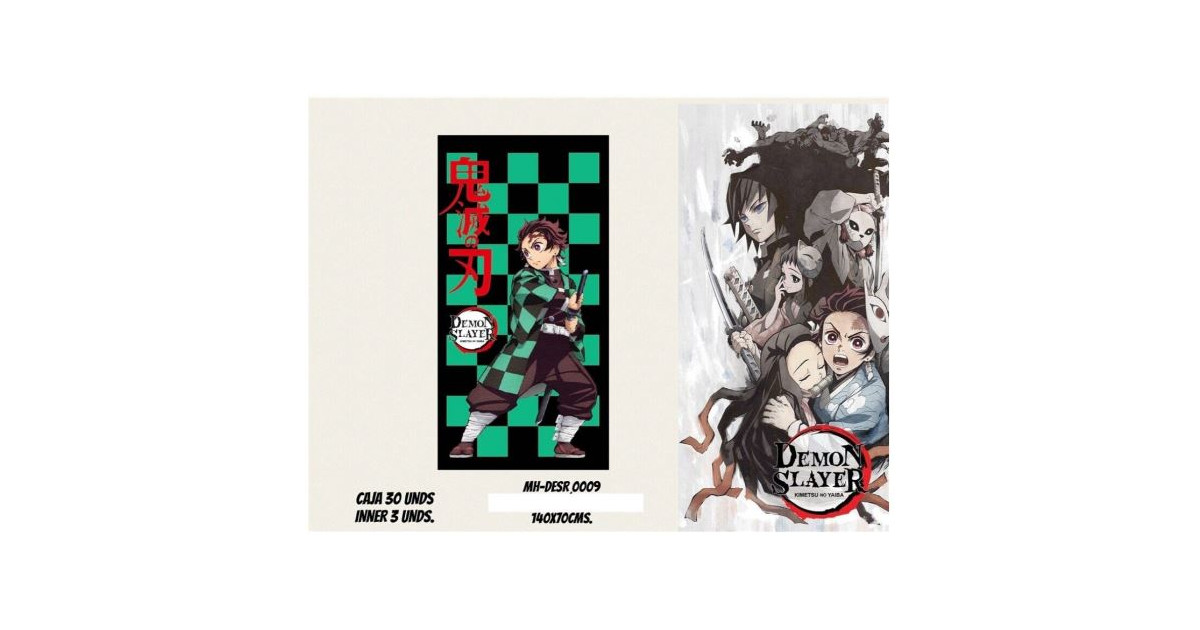 Serviette MICRO DEMON SLAYER MH-DESR-0009