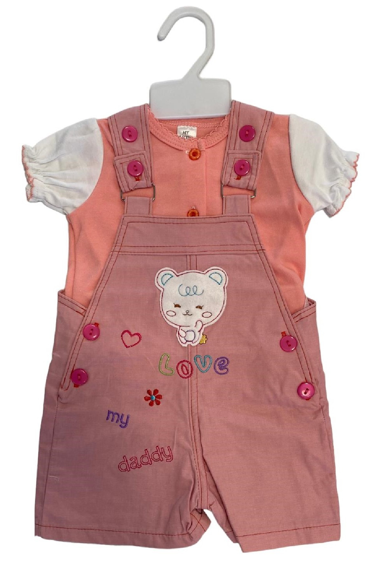 Ensemble 2 pièces MY LITTLE BABY HB304 LOVE MY DADDY