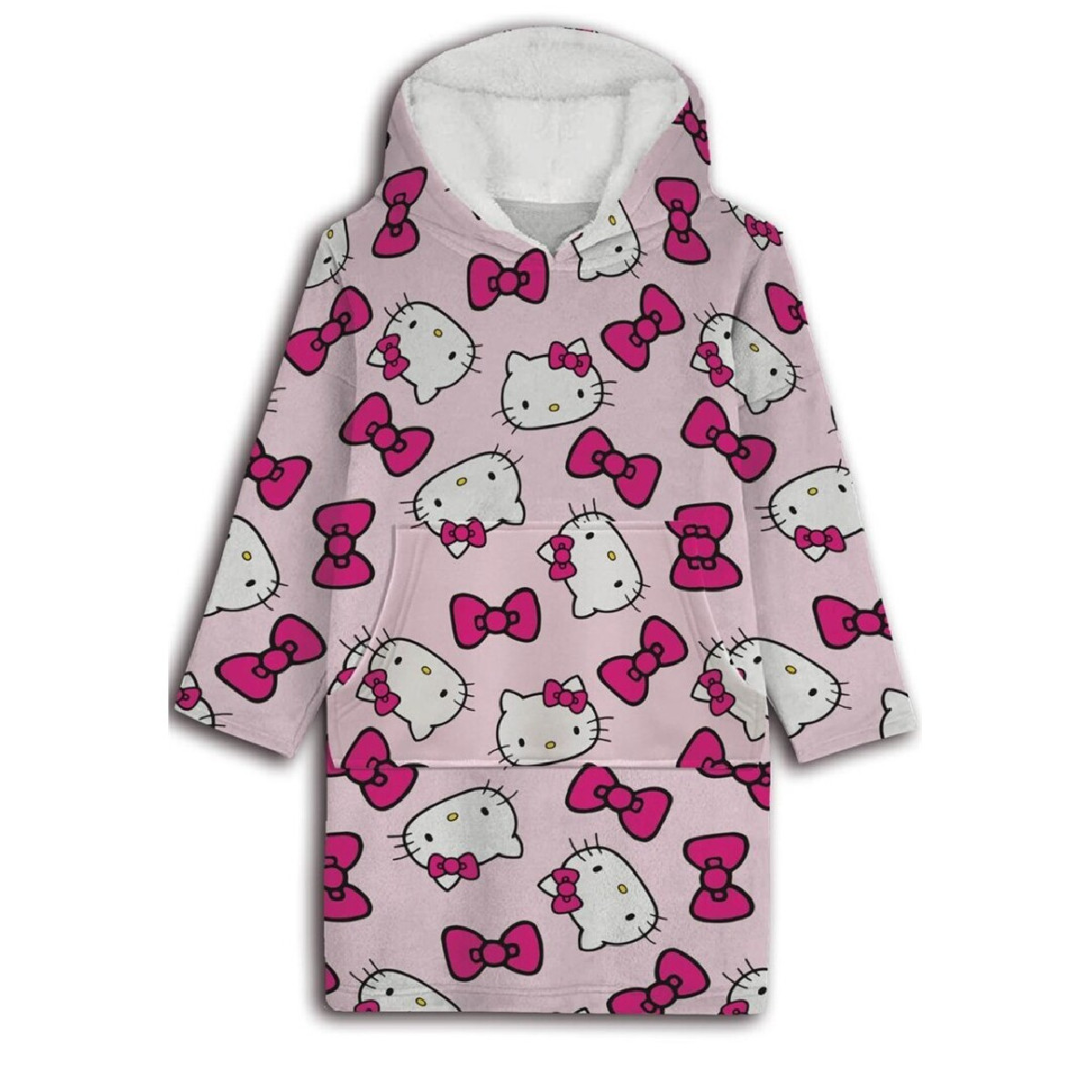 SWEAT PONCHO CORAL FLEECE HELLO KITTY AYM-097HK-SPCH ENFANT